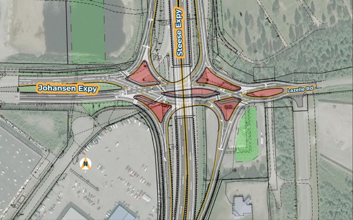 Steese Expressway / Johansen Expressway Interchange, Transportation ...