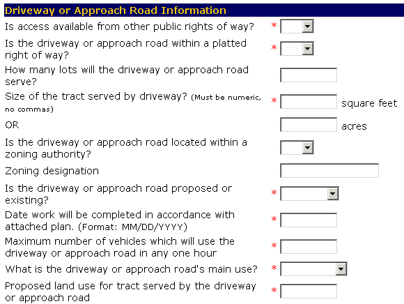 Driveway/Approach Road
